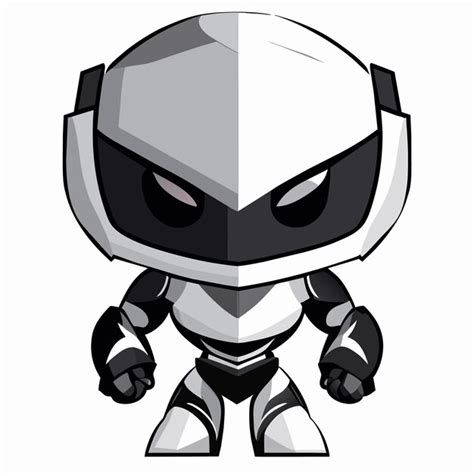 Ensemble De Personnages De Robots De Style Plat Vecteur Premium