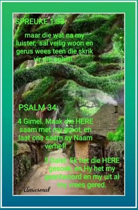Spreuke 133 Maar Die Wat Na My Luister Sal Veilig Woon