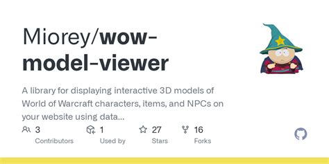 Github Miorey Wow Model Viewer A Library For Displaying Interactive