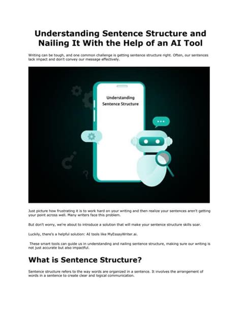 Understanding Sentence Structure With The Help Of An Ai Tool Pdf