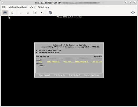 Vmware Esxi 67 And 70 Nested Within Kvm Qemu Tinkering With