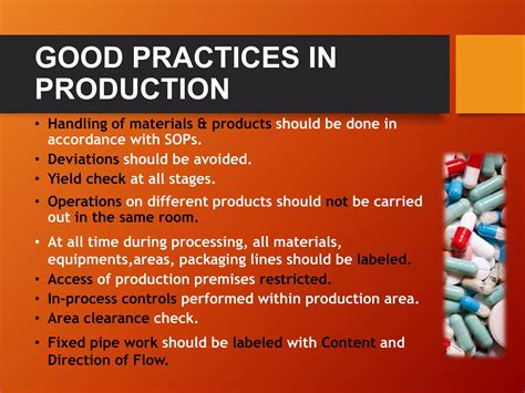 Gmp Key Elements And Basic Principals Ppt