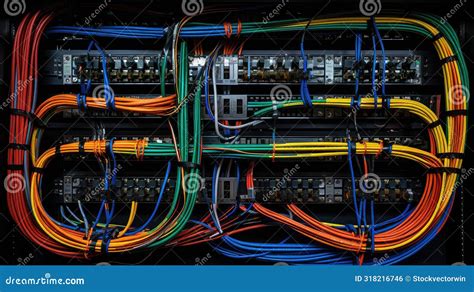 Coaxial Cable Connection Stock Illustration Illustration Of Connection