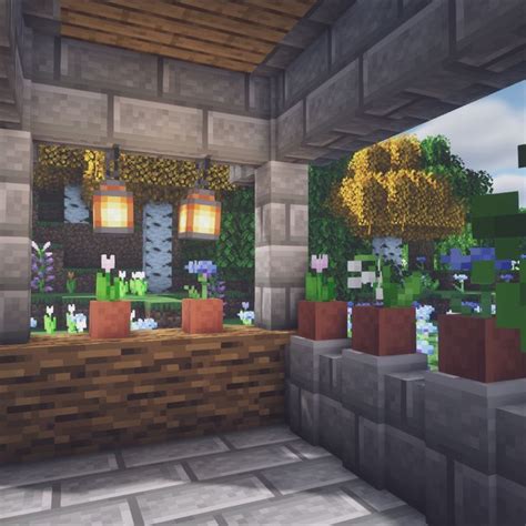 Minecraft Flower Shop Tutorial Minecraft Flower Shop Build Minecraft
