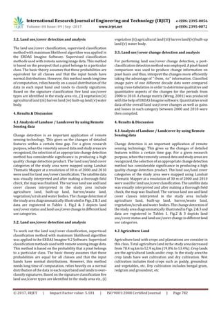 Landuse And Landcover Analysis Using Remote Sensing And GIS A Case