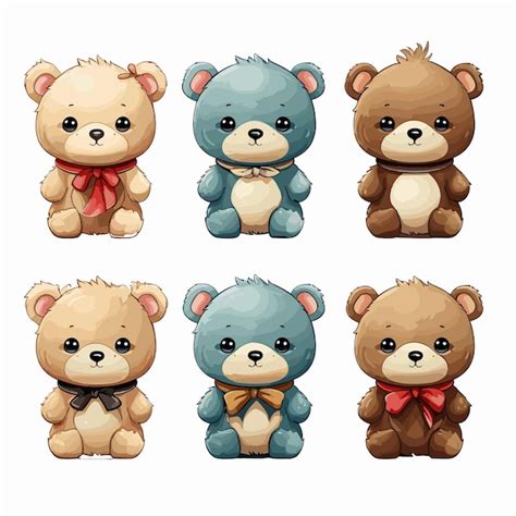 Premium Vector Cute Cuddly Teddy Bear Vector