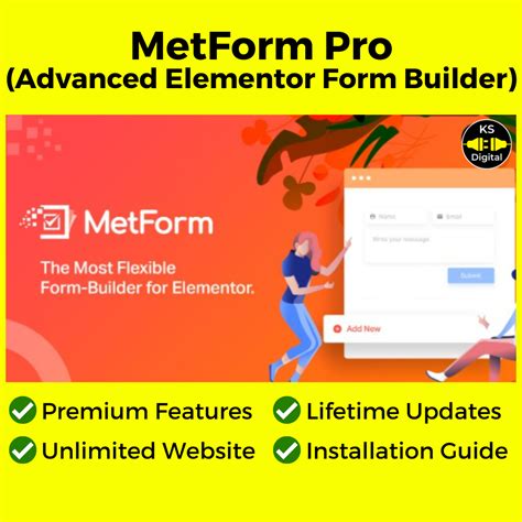 Latest MetForm Pro Advanced Elementor Form Builder WordPress Plugin