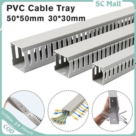 Open Slot Cable Duct Management Raceway 1m30305050mm☞ Lazada Ph