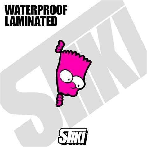 Bart Peeking Vinyl Sticker Waterproof Shopee Philippines