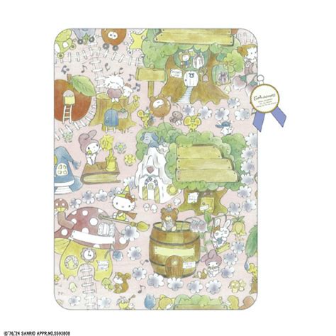サンリオ キャラクターズ ラッピングパープル タブレットケース タオル製品をはじめ、寝装品・贈答品・インテリア･雑貨等に至るまで幅広い繊維