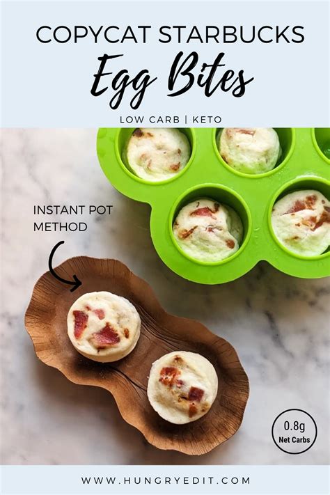 Instant Pot Copycat Starbucks Egg Bites Bacon And Gruyère Hungry Edit