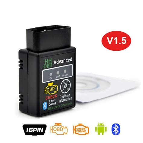 Best Quality Version 1.5 ELM327 HH OBD Advanced OBDII OBD2 bluetooth ...