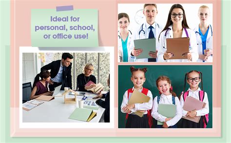 Ctosree 6 Pcs Heavy Duty Plastic 3 Ring Binder With 2 Pockets Multicolor Durable