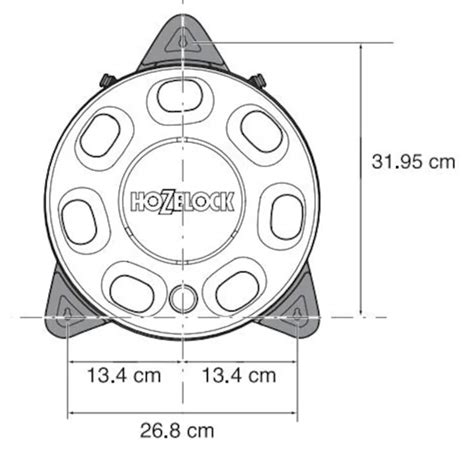 Hozelock 2422h Wall Mounted Hose Reel 15m Hose