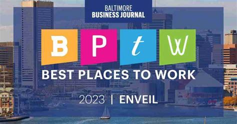 Baltimore Business Journal The Best Places To Work For 2023 Enveil