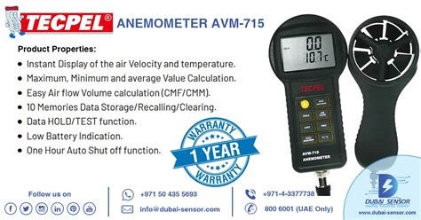 Dubai Sensor Dubai Sensor Is Offering Anemometer Avm 715