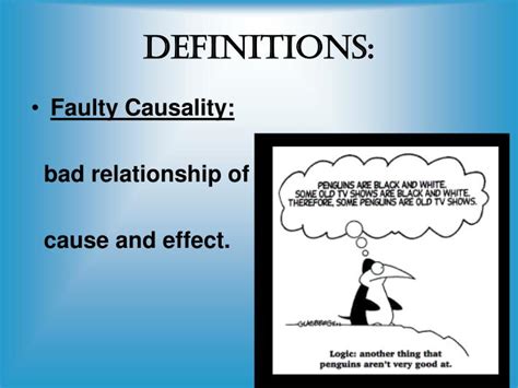Ppt Post Hoc Faulty Causality Non Sequitur Powerpoint Presentation