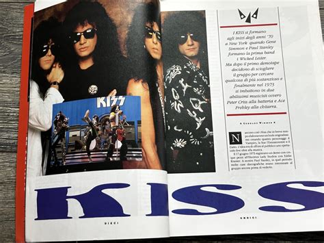 KISS Vintage Magazine Ra Ro 1992 Italy Gene Simmons 1974 Kiss Vinyl