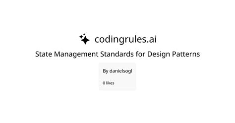 state management standards for design patterns coding rules