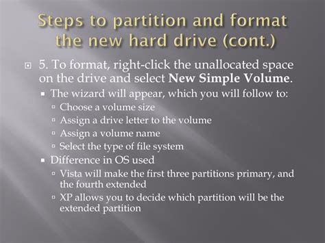 ppt formatting and partitioning hard drives and dos powerpoint