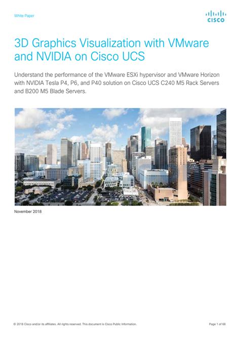 使用vmware和nvidia在cisco Ucs上进行3d图形可视化 Vm技术库