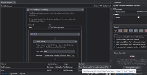 Printing Dictionary Values Studio UiPath Community Forum