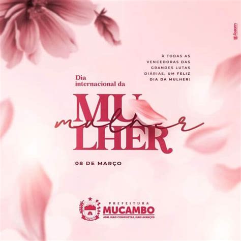 8 de março Dia Internacional da Mulher Prefeitura de Mucambo