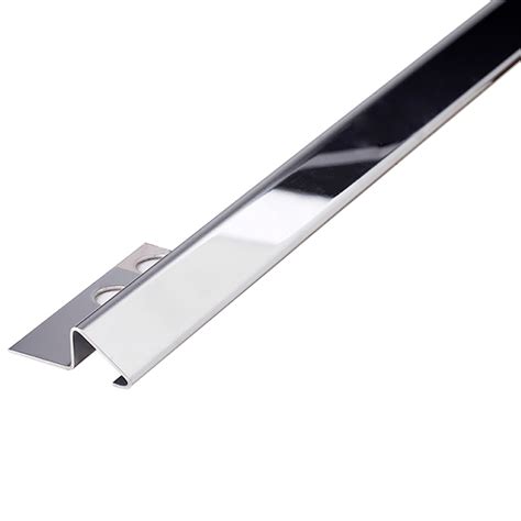 Ss Wall And Floor Profile Silver 244 X 2 X 12 Cm Abyat