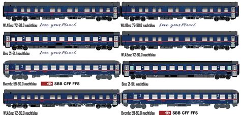 Rainer Modellbahnen LS Models 97022N 8er Set Nachtzugwagen ÖBB