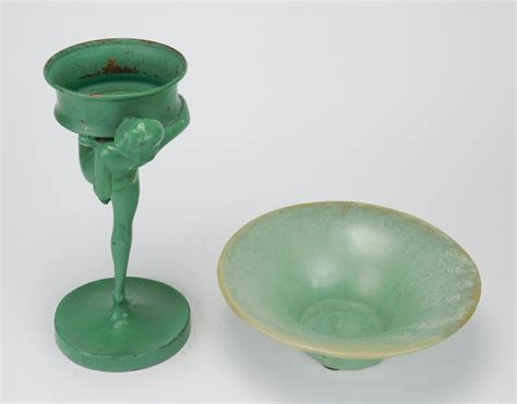 Sold Price Frankart Ashtray With Fulper Insert December 6 0122 930