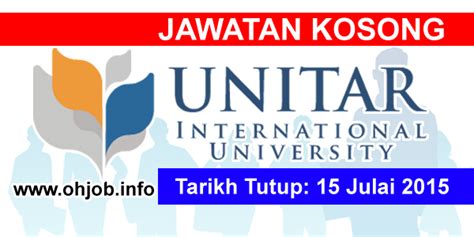 Jawatan Kosong UNITAR International University 15 Julai 2015