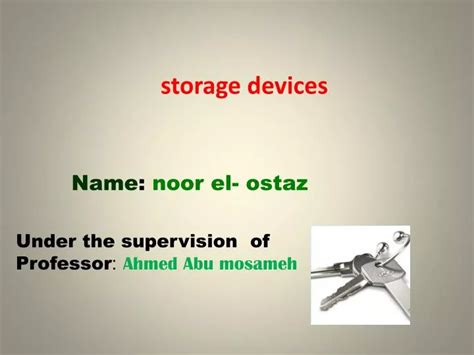 PPT Storage Devices PowerPoint Presentation Free Download ID