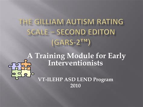Ppt The Gilliam Autism Rating Scale Second Editon Gars 2
