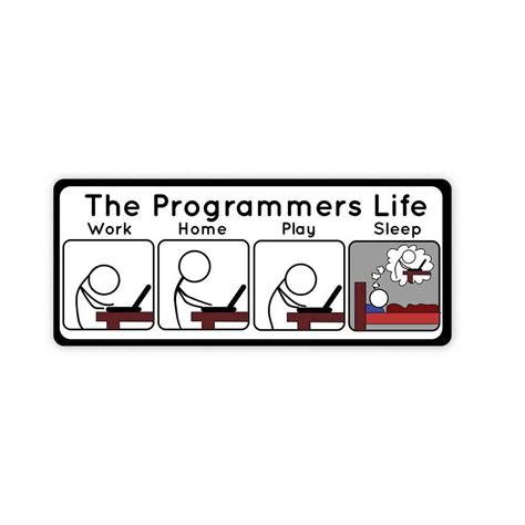 The Programmers Life Sticker Buy Best Quality Stickers Sticker Packs