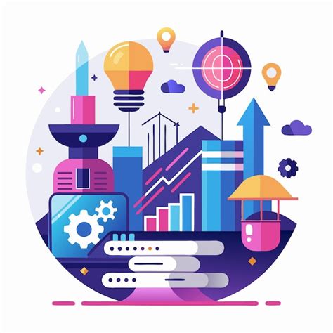 Premium Vector Abstract Business Growth Illustration