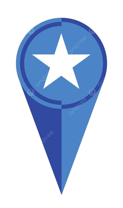 Somalia Map Pointer Location Flag Marked Pointer Vector Vector Marked