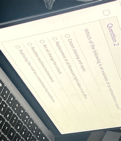 Solved Question 2which Of The Following Is An Example Of An