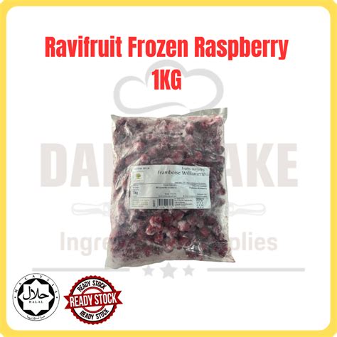 Ravifruit Frozen Raspberry 1kg Raspberi Beku 冷冻树莓 Ingredients Bahan