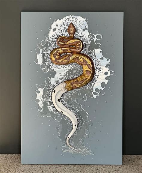 🐍🐍🐍 ⠀ Картина «Змея» в деталях. ⠀ Множество этапов, деталей и вау ...