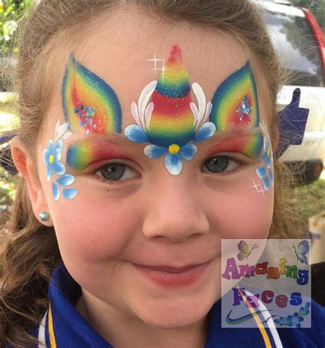 Simple Unicorn Face Paint