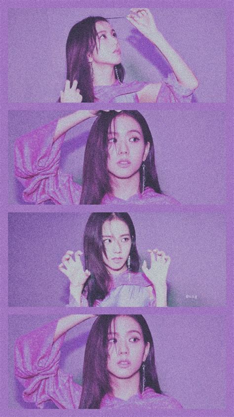 Blackpink Jisoo Kimjisoo Blink Purple Wallpaper Lockscreen Purple Wallpaper Iphone Lisa
