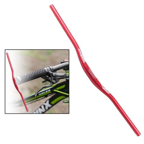 Sweep Back 15 Degree Dh Handle Bar 35mm Riser Red Fixed Gear Frenzy