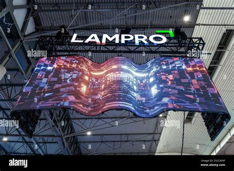 Ise Integrated Systems Europe Lampro Logo And Modular Display