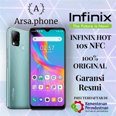 Jual Infinix Hot 10s Nfc Ram 4gb128gb Garansi Resmi 1 Tahun Shopee