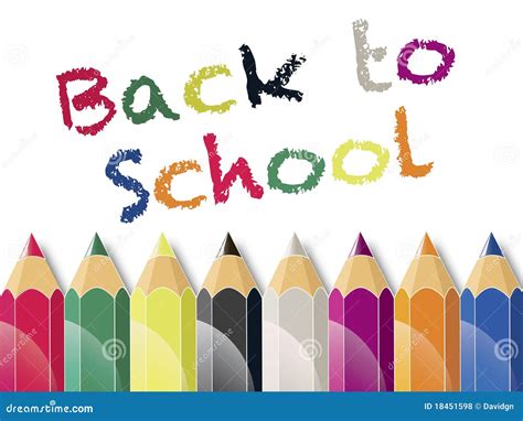 School Color Vector Illustration Clipart Back To School Cartoondealer