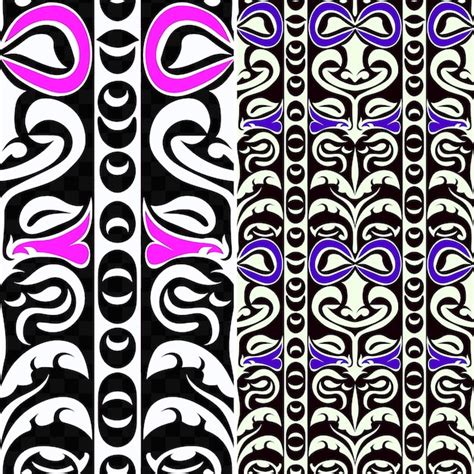 Premium Psd Maori Ta Moko Designs Carved In Human Figures With