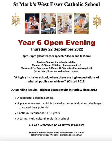 St Marks West Essex Catholic School Set To Hold Open Evening Your Harlow