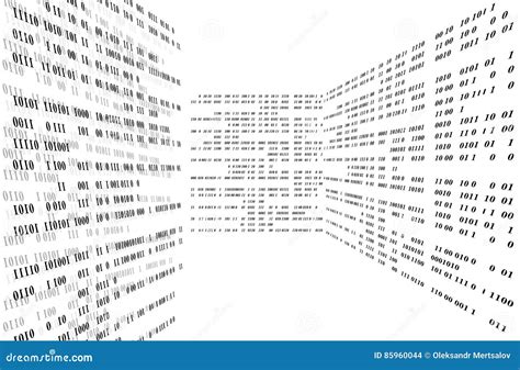 Background Abstract Binary Code Stock Vector Illustration Of Space