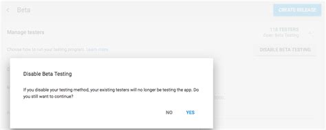 Google Play Disable Beta Testing Android Stack Overflow