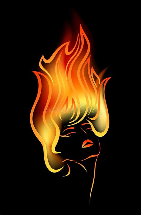 Flame Hair Stock Illustrations 2356 Flame Hair Stock Illustrations
